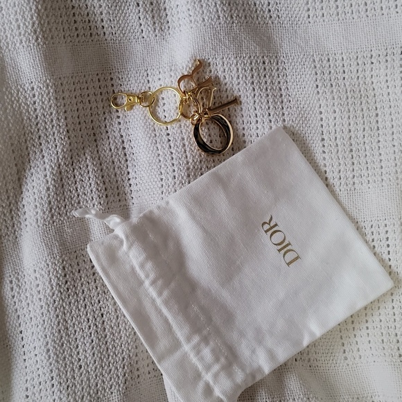 Dior | Accessories | Cd Dior Goldtone Keychain Bag Charm | Poshmark